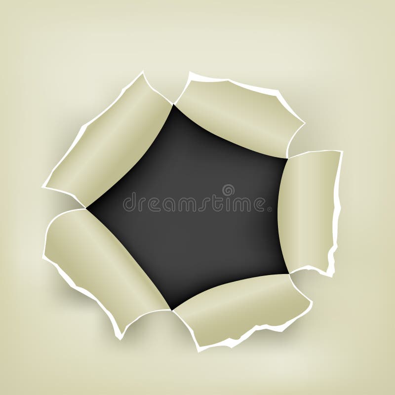 Paper Burst stock illustration. Illustration of torn, break - 9421367