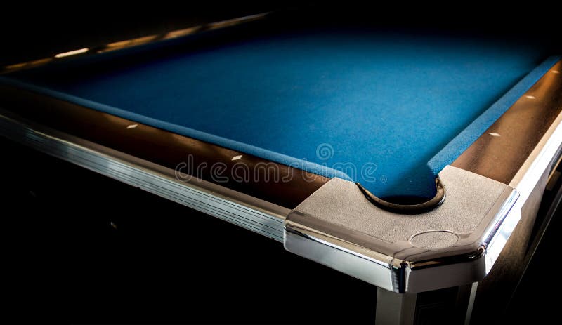 Hole of Pool Table in Dark Room for Game Stock Image - Image of hole ...