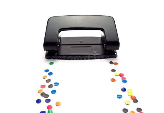Hole puncher. stock image. Image of road, machine, device - 20835127