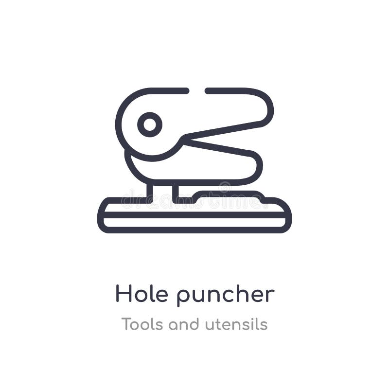 Hole Puncher Icon Editable Stroke Stock Illustrations – 14 Hole Puncher ...