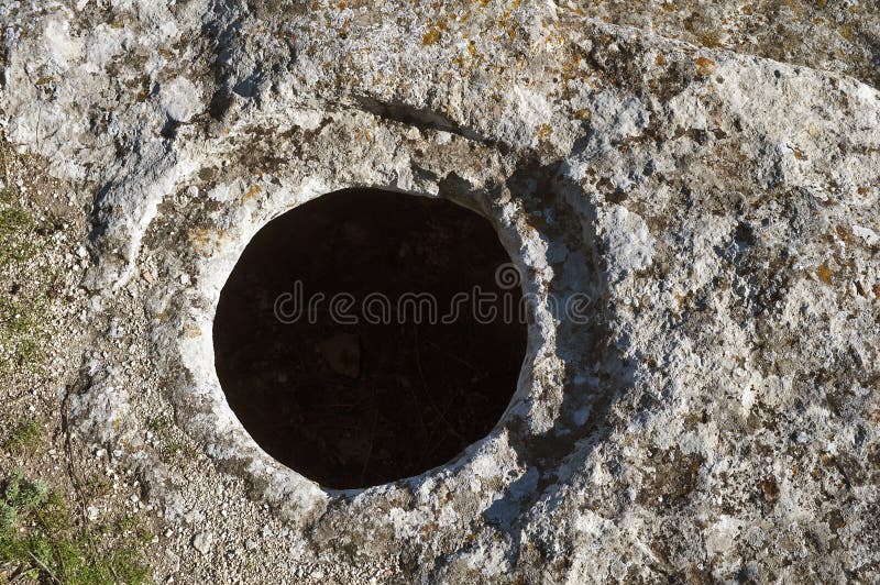 The hole in the rock stock image. Image of volcanic, uneven - 16649149