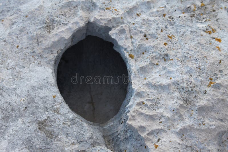 Hole in the rock stock photo. Image of green, large, rocks - 63475646