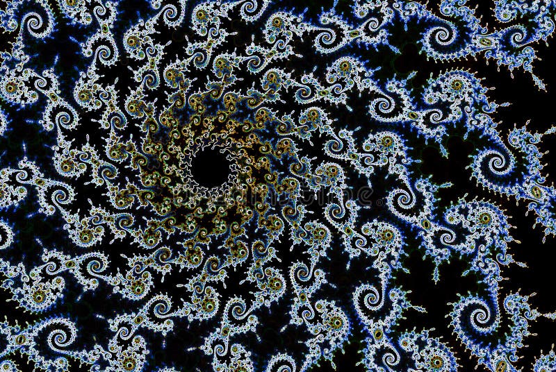 Hole Rotate Fractal on Dark Background Stock Image - Image of pattern ...