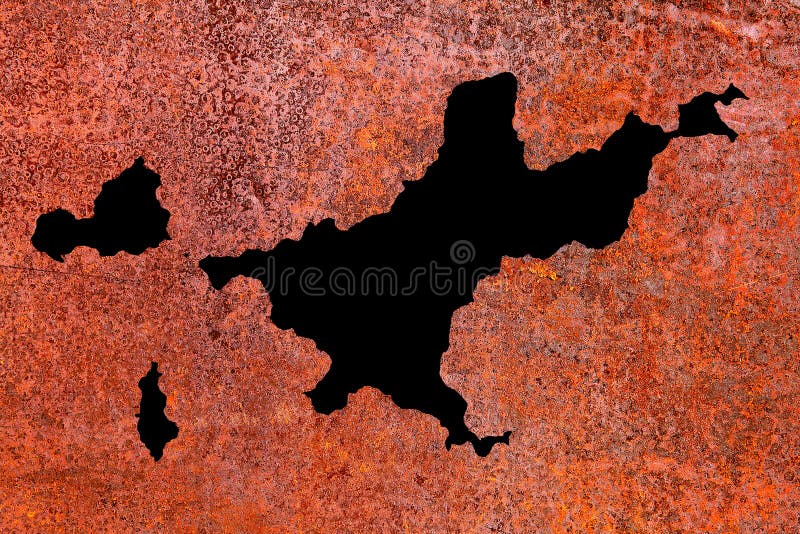 Hole in the Rusty Metal stock photo. Image of rust, aging - 311364390