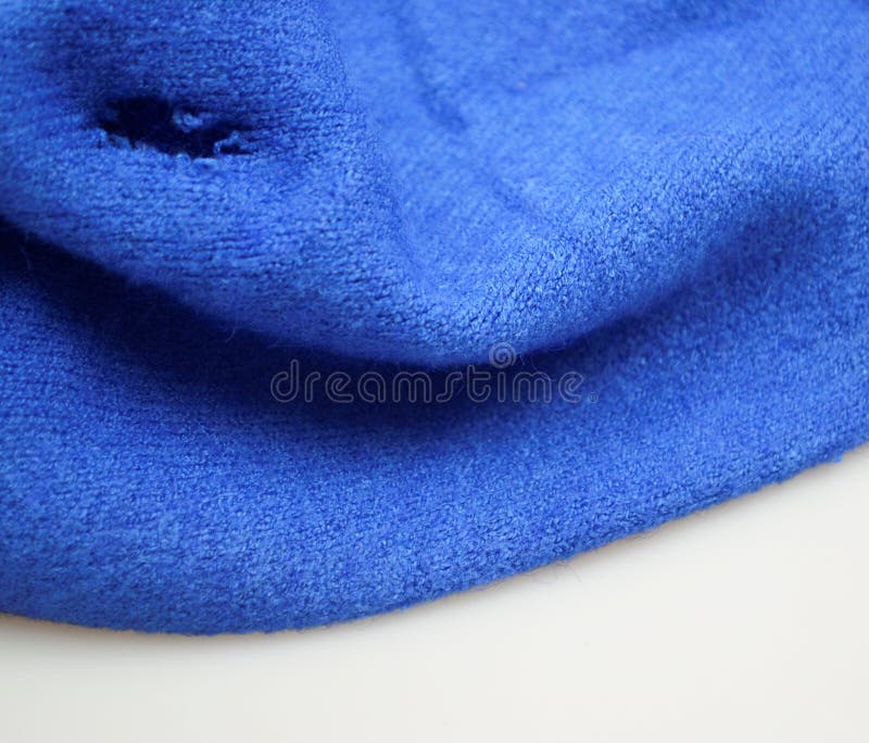 Blue Fabric Texture with Torn Sleeve. Stock Image - Image of copy ...