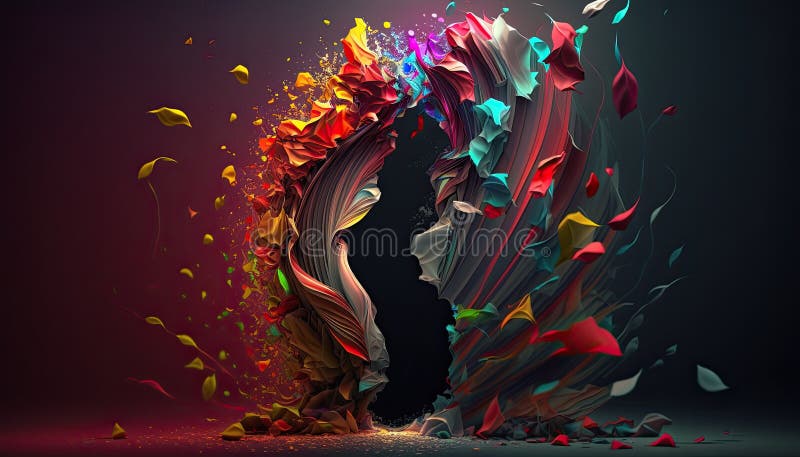 A Hole in Space. Colorful Modern Abstract Background Stock Illustration ...