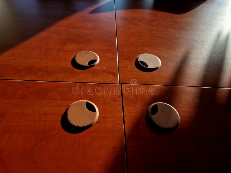 The Hole in the Table Top is Used To Pass the Cables from the Computer ...