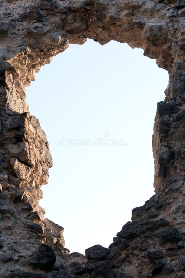 Hole in the wall stock image. Image of hole, stone, solid - 20311959