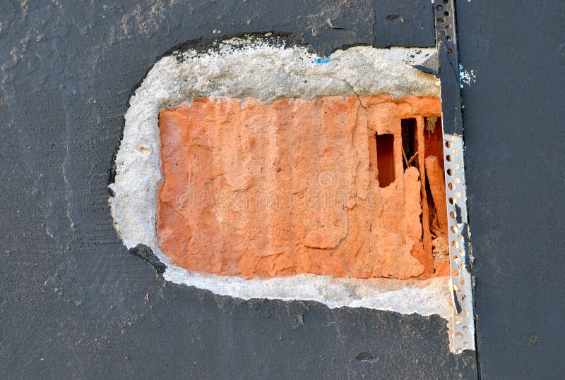 Hole in the wall stock image. Image of grungy, destroyed - 36923737