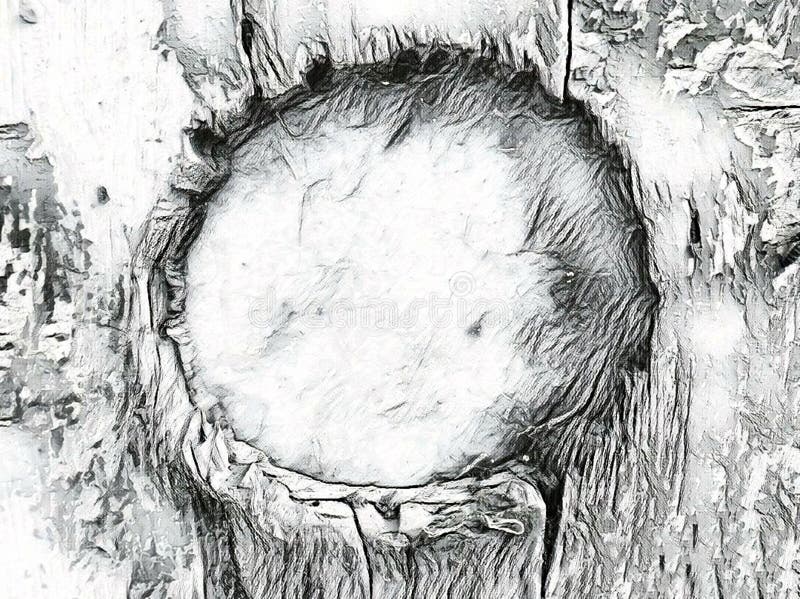 Hole in the Wall Abstract Creative Illustration Stock Illustration ...