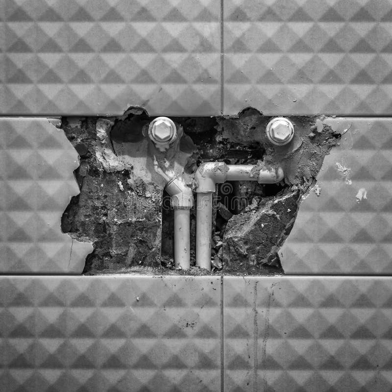 Hole in the wall stock image. Image of building, fitting - 265657353