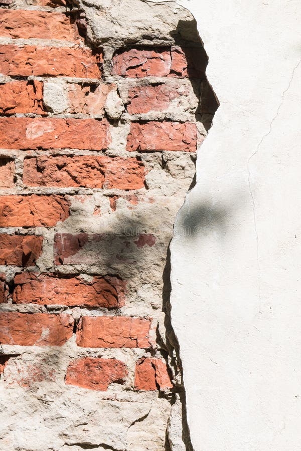 Through a Hole in a Wall it is Visible Bricks Stock Photo - Image of ...