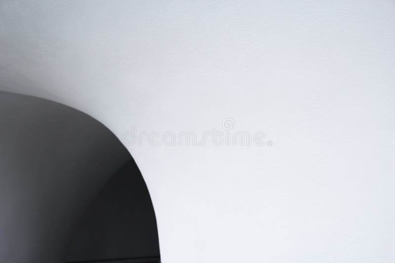 A Hole in a White Concrete Wall. Close Up Side View Stock Photo - Image ...