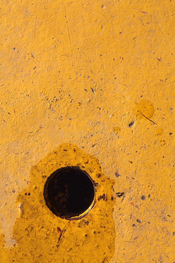 Hole - Yellow Background stock image. Image of dirty - 31262155