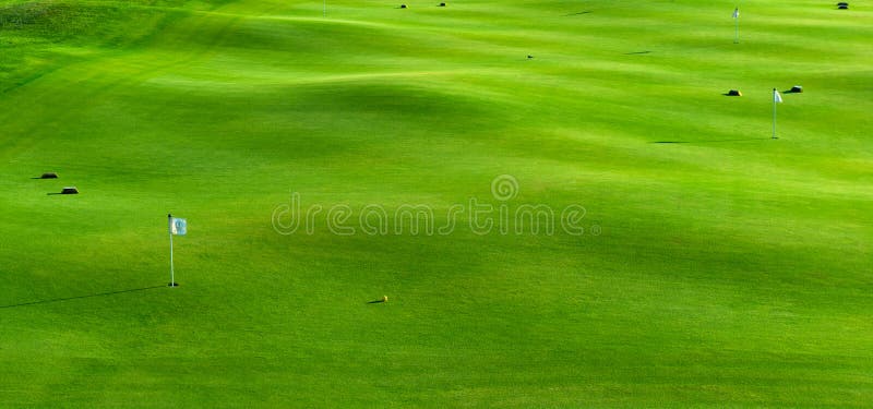 Holes and Bunkers on the Golf Course Stock Photo - Image of sport ...