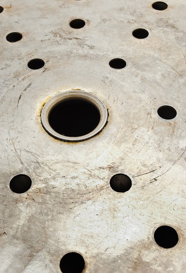 Holes in metal. stock image. Image of industry, board - 20863371