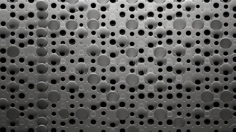 Holes Seamless Metal Texture Stock Illustration - Illustration of ...