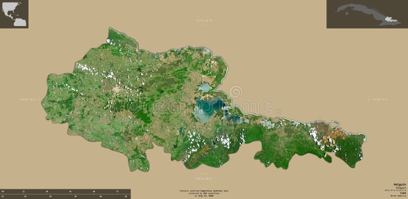 Map of Holguin, Cuba stock vector. Illustration of country - 199105342