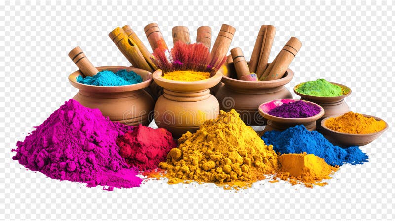 Holi Elements stock photo. Illustration of powder, indian - 341519358