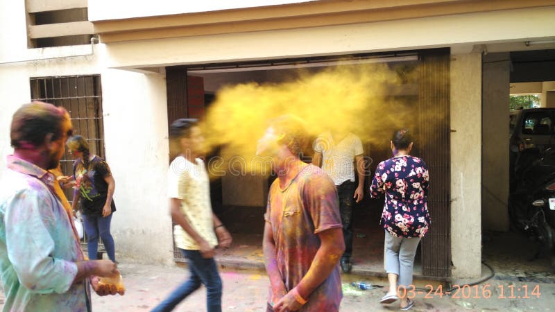 Holi fun editorial stock photo. Image of holi, colors - 70541078
