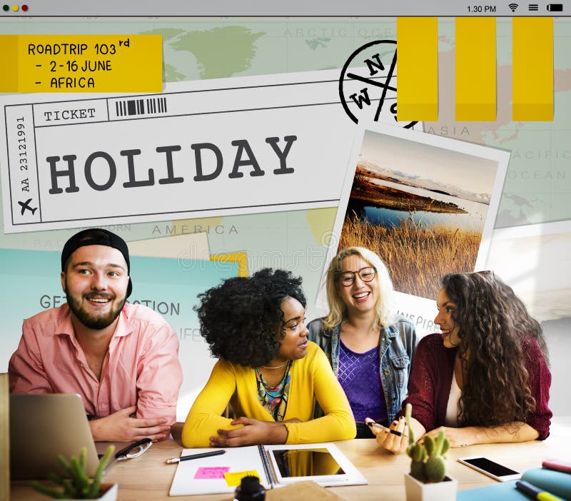 Holiday Break Journey Travel Trip Concept Stock Image - Image of relax ...