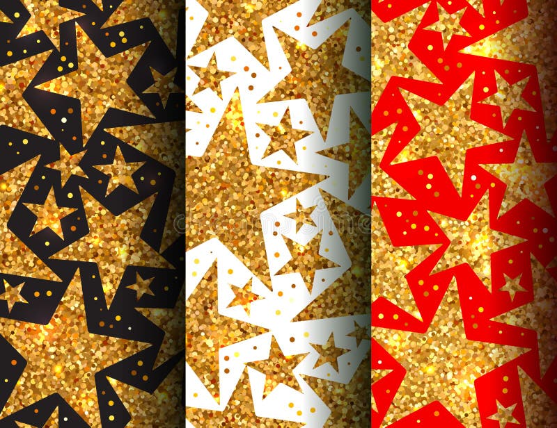 Sequin Texture Seamless Pattern Set Stock Illustrations – 76 Sequin ...