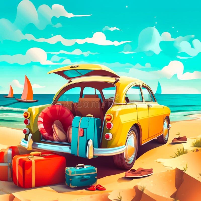 Overloaded Motorcycle Cartoon