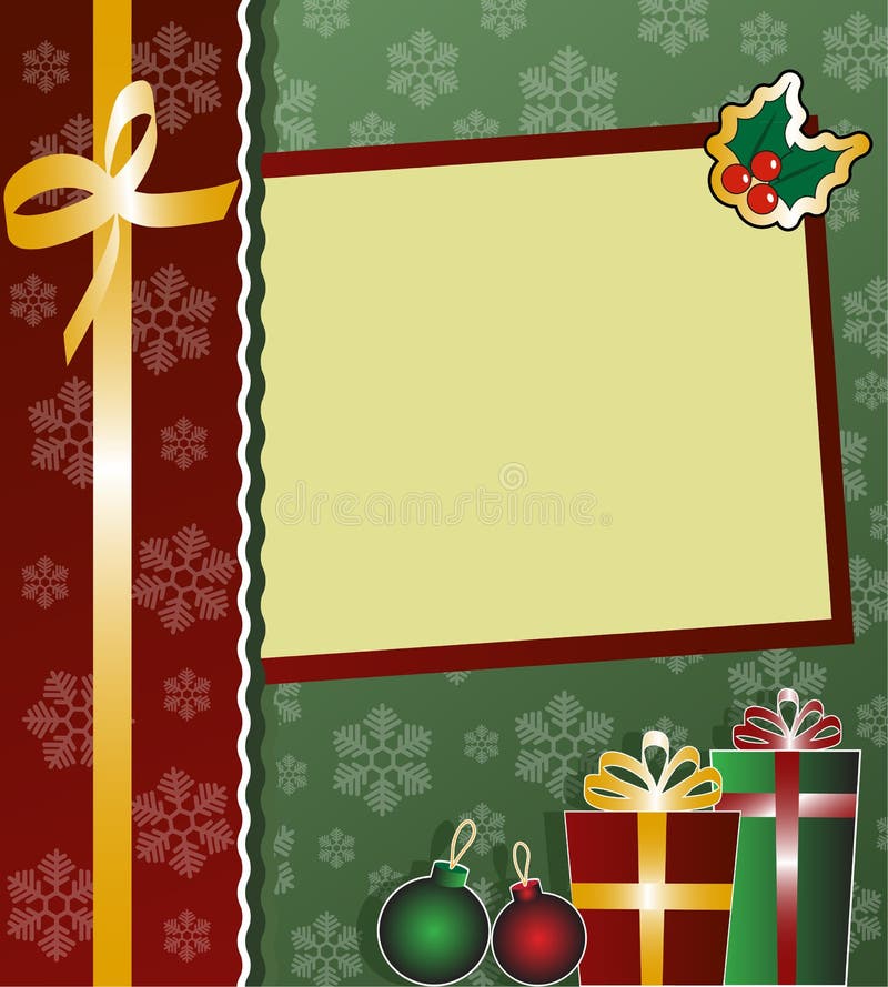 Christmas Holly Greeting Card Stock Vector - Illustration of leaf ...
