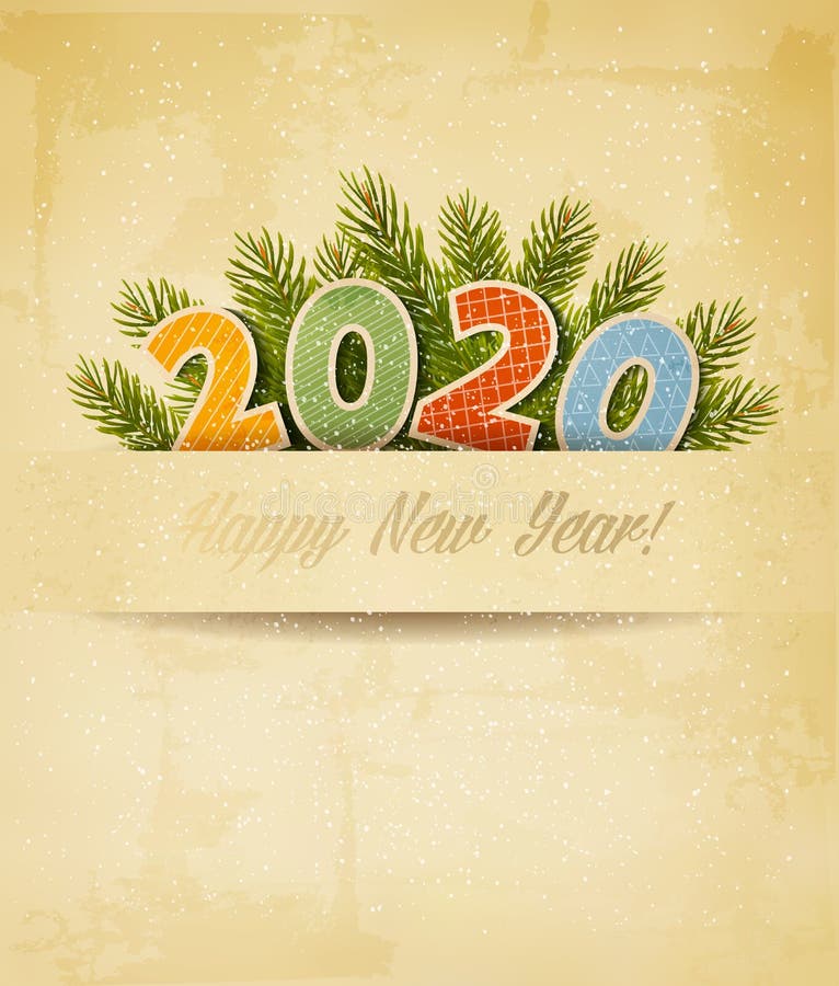 2020 Made from Pencils on Blank Notebook Paper- 3D Illustration Stock ...