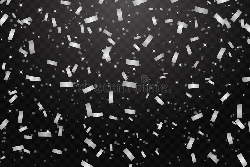 Holiday Confetti Pattern for Greeting Cards Stock Illustration ...