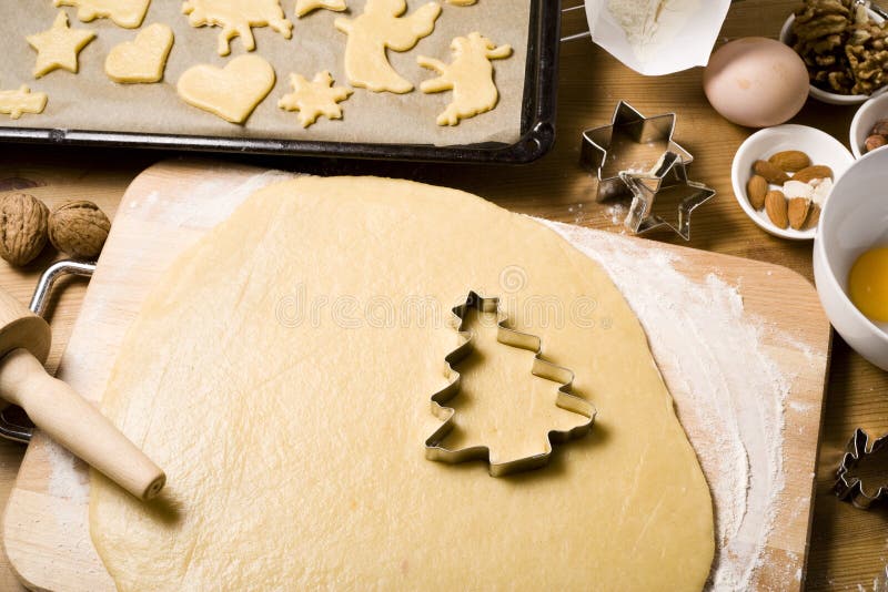 Holiday cookie baking stock photo. Image of christmas - 6877918