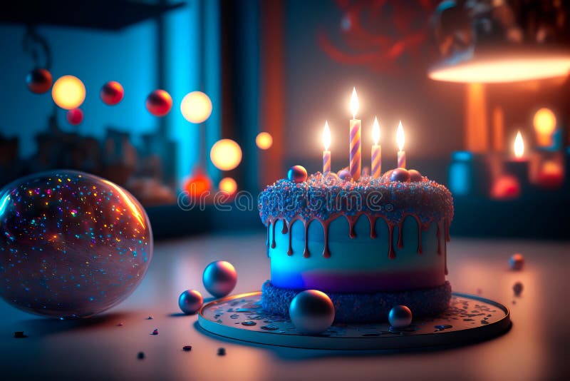 Holiday Decorative Boxes ,Happy Birthday. Festive Background Stock ...