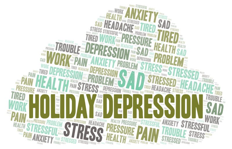 Depression word cloud stock illustration. Illustration of health ...