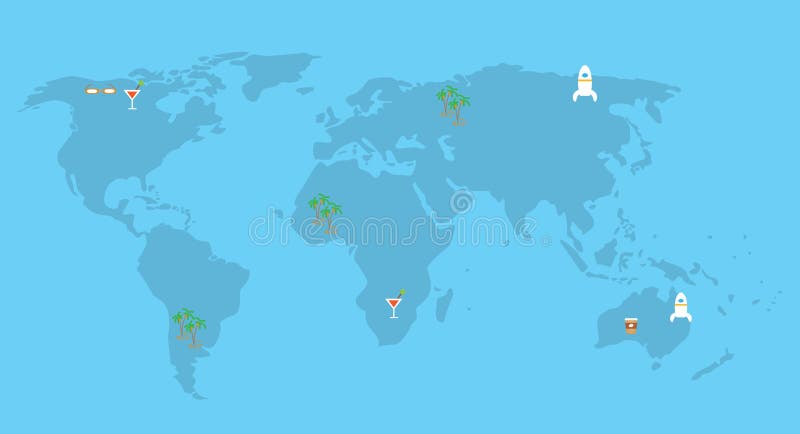 Holiday Destination with Maps Stock Vector - Illustration of holiday ...