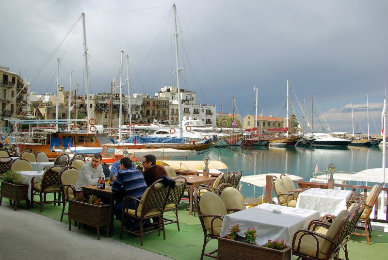 Dinner in Cyprus stock image. Image of real, ordinary - 118411609