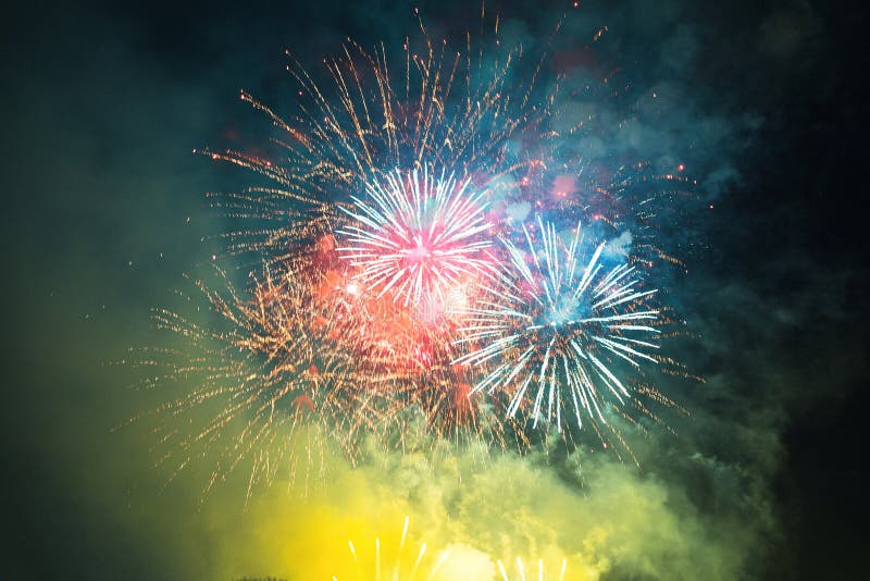 Holiday firework stock photo. Image of exploding, multi - 180939454