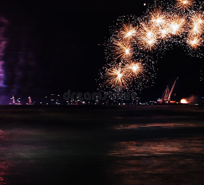 Holiday Fireworks stock image. Image of beach, holiday - 797127