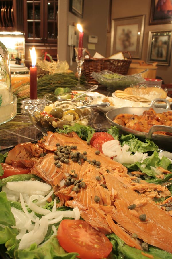 Tropical Buffet Table stock photo. Image of dessert, night - 3067610