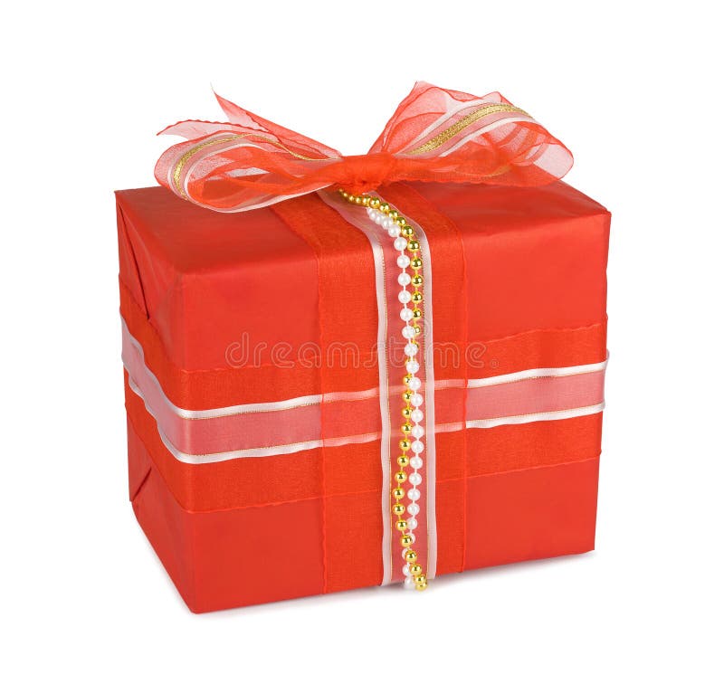 Holiday Gift Boxes with Bows and Ribbons Stock Photo - Image of gold ...