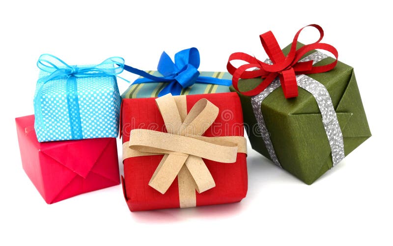 Holiday gift boxes stock photo. Image of paper, blue - 46322610