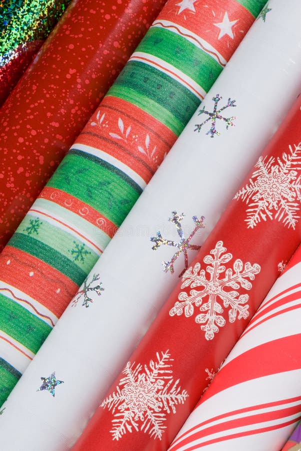 Holiday Gift Wrap Papers stock image. Image of celebrate - 9827749