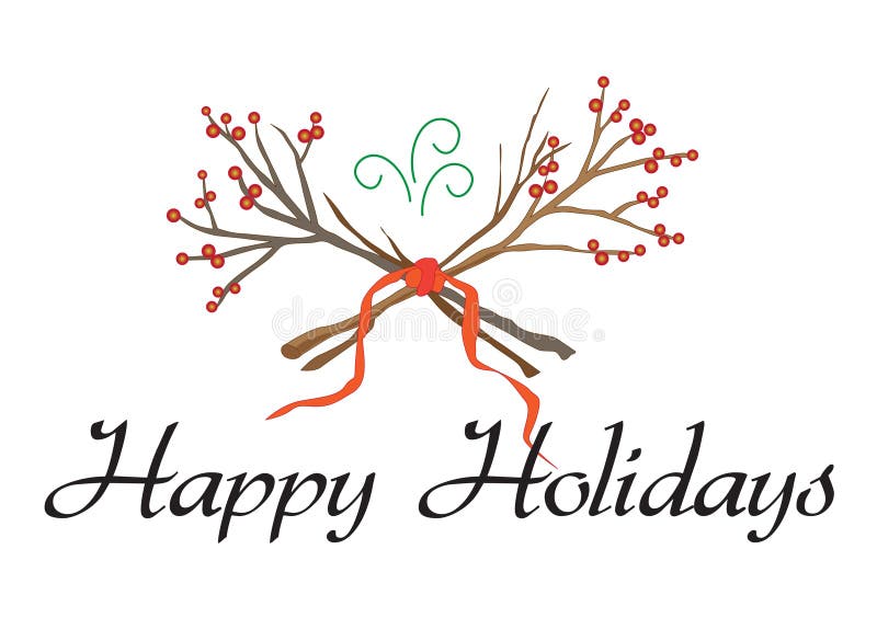 Happy Holidays Type stock vector. Illustration of season - 7277492