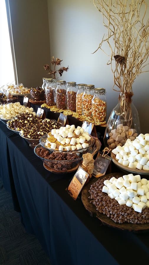 "Holiday Hot Chocolate Bar Setup with Marshmallows and Festive Toppings ...