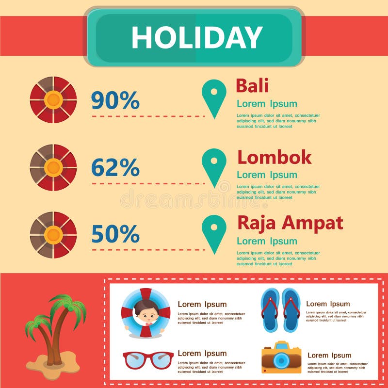 Holiday Infographic. Vector Illustration Decorative Design Stock Vector ...