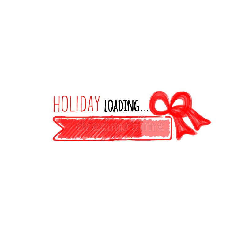 Holiday, Loading. Progress Bar Design. Gift Stock Vector - Illustration ...