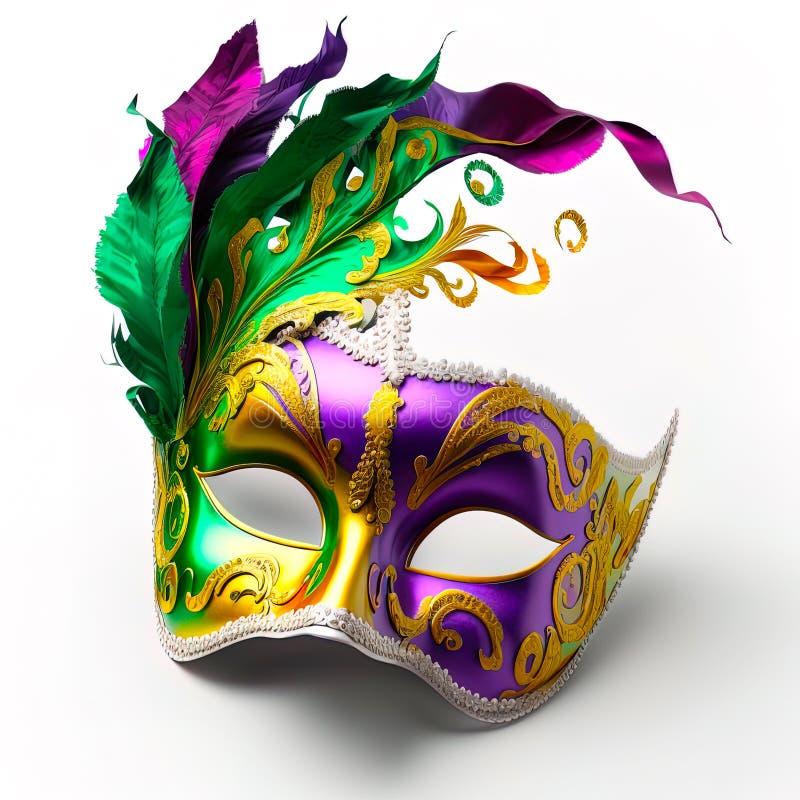 Mardi Gras Festive Carnival Mask Stock Photo - Image of confetti, mask ...