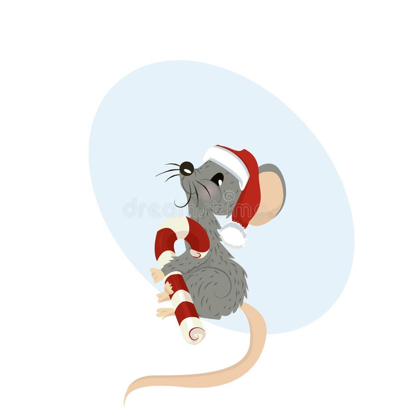 Holiday Mouse Illustration stock vector. Illustration of holiday - 16699202