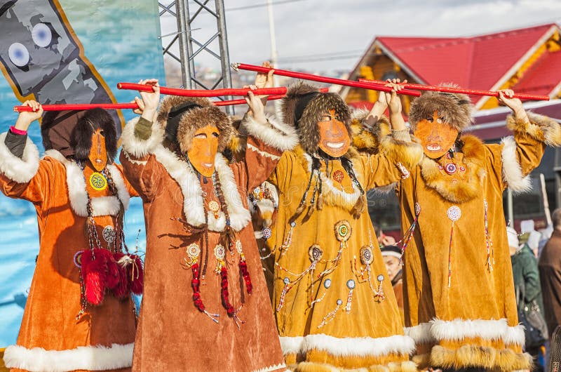 The Holiday Northern Aboriginal Koryak Was Hololo Editorial Image ...