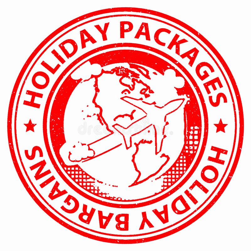 Holiday Packages Shows Fully Inclusive and Break Stock Illustration ...