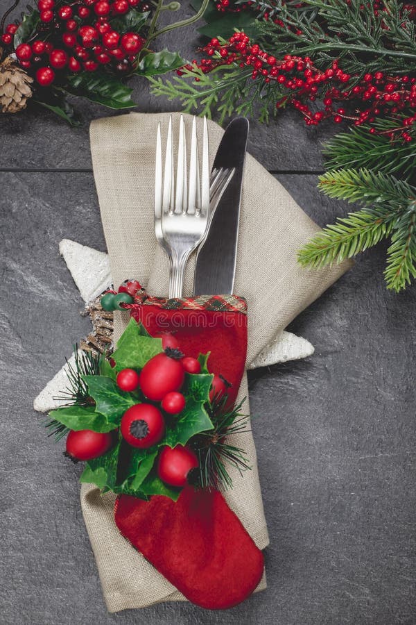 Holiday place setting stock photo. Image of idea, dinner - 47372138